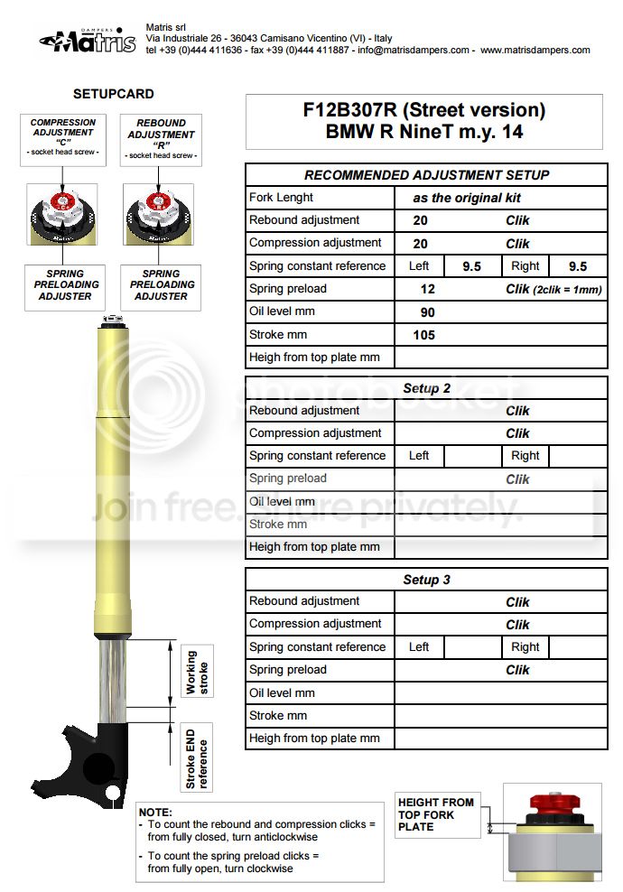 Fork position in triple clamp | BMW NineT Forum
