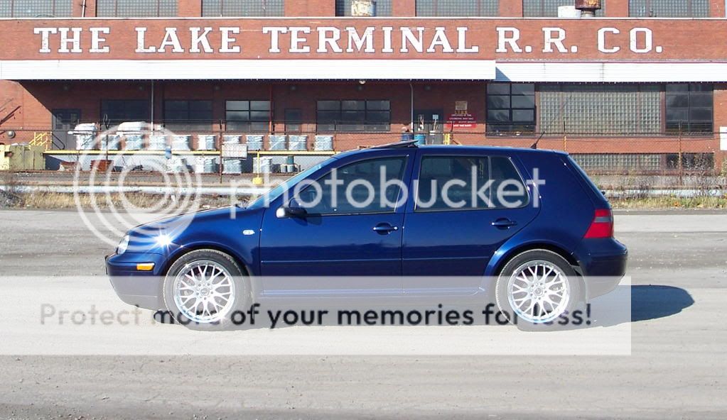 Blue Vw Golf Mk4